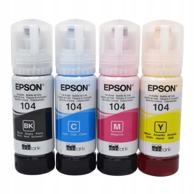 Ink cartridges Epson 104 CMYK - compatible and original OEM